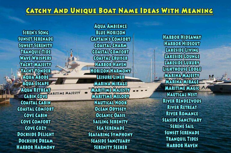 300 Unique and Creative Boat Names with Slogan/Moto