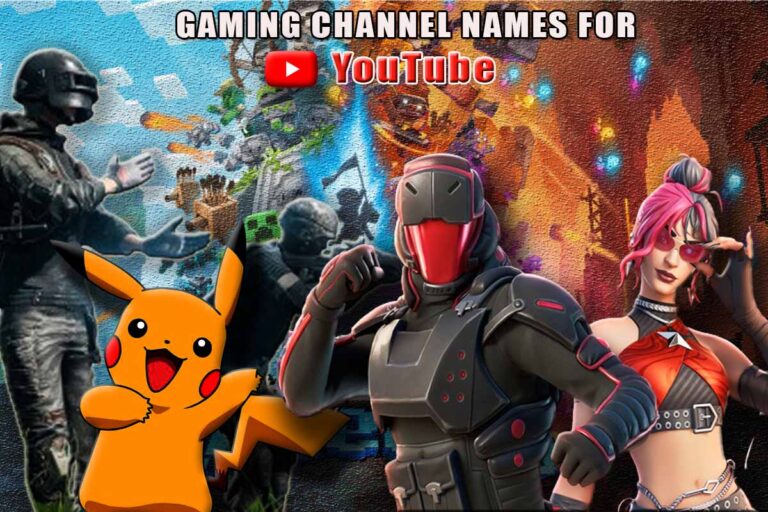 320 Unique And Creative Gaming Channel Names for YouTube