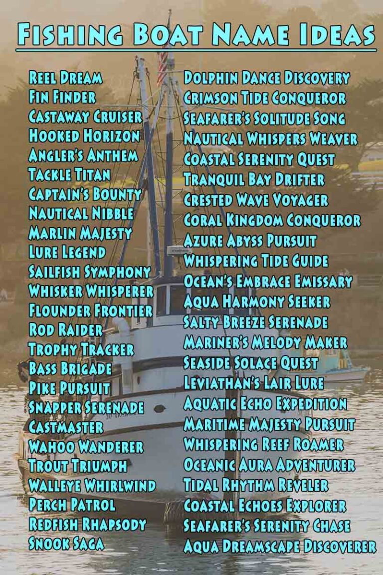 300 Unique and Creative Boat Names with Slogan/Moto